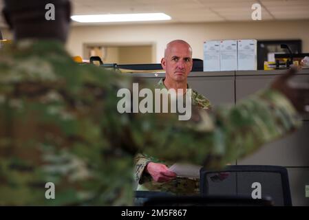 Chief Master Sgt. David Flosi, Air Force Materiel Command command chief ...