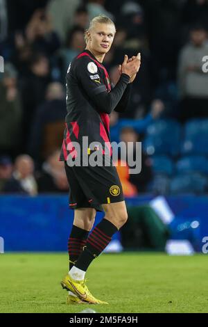 Erling Håland Of Manchester City applauds the fans during the Newcastle ...