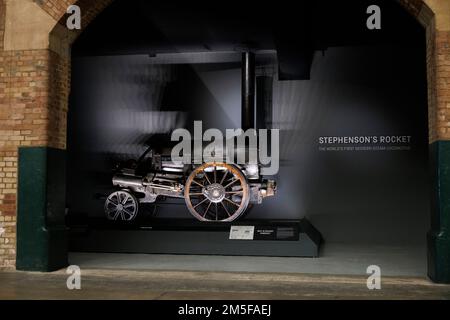 Stephenson's Rocket, the original and world’s first modern steam ...