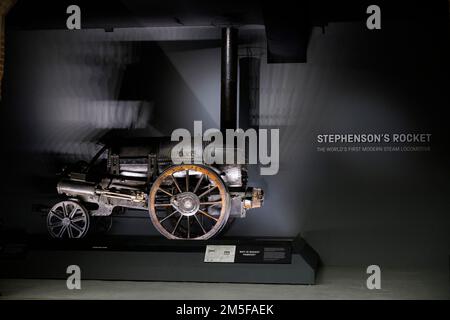 Stephenson's Rocket, the original and world’s first modern steam ...