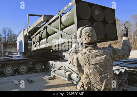 Multiple launch rocket system. multiple launchers. rocket artillery ...