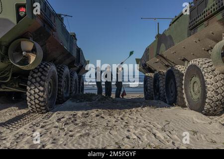 U.S. Marines with 3d Assault Amphibian Battalion, 1st Marine Division ...