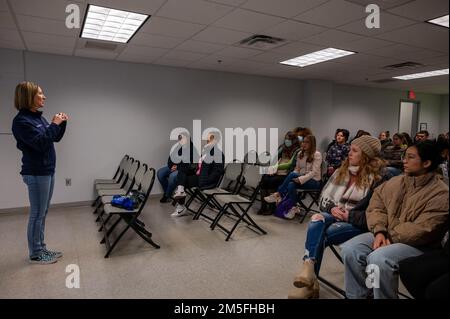 Col. Angela Ochoa, 19th Airlift Wing commander, answers questions ...