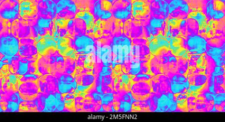 Seamless psychedelic rainbow heatmap molten wavy glass refraction ...