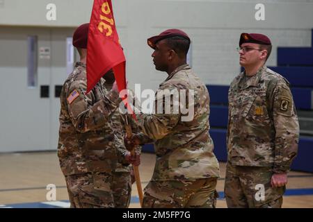 1st Sgt. Travis Stoddard, outgoing Headquarters Battery 1st Sgt ...