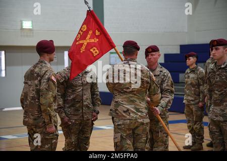 1st Sgt. Travis Stoddard, outgoing Headquarters Battery 1st Sgt ...