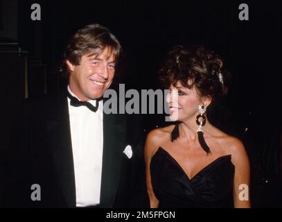 Joan Collins and Bill Wiggins at the 32nd Annual Thalians Ball Honoring ...
