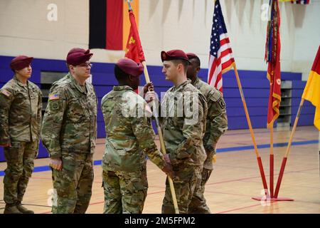 1st Sgt. Travis Stoddard, outgoing Headquarters Battery 1st Sgt ...
