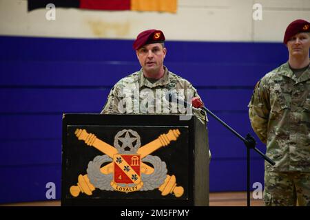 1st Sgt. Travis Stoddard of Bravo Battery, 4th Battalion, 319th ...