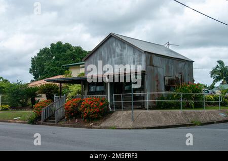 Old Building, Post Office, Trebonne, Queensland, Australia Stock Photo ...