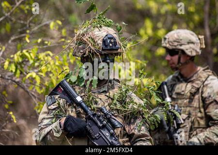 U.S. Army Soldiers from Braves Company, 4th Battalion, 23rd Infantry ...
