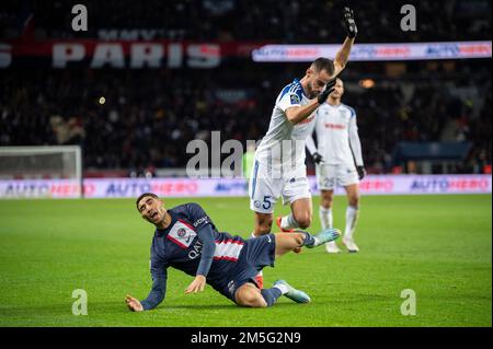 Achraf Hakimi during the French L1 football match between Paris Saint ...