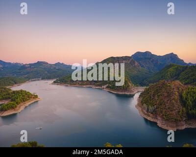 travel around turkey, Burdur region. Karacaoren lake and mountains ...