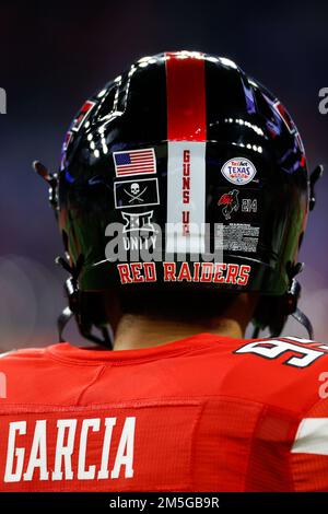 Texas Tech place-kicker Gino Garcia (99) celebrates with defensive ...