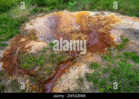 Mineral spring Mineralny pramen, Besenova, Zilinsky kraj, Slovakia ...