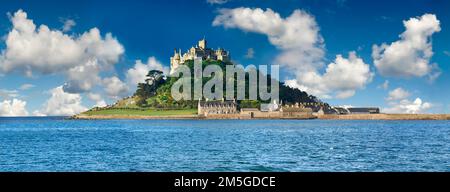 St. Michaels Mount, tidal island (Cornwall, England Stock Photo - Alamy