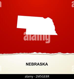 Nebraska map vector background Stock Vector Image & Art - Alamy