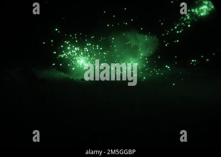 An M115A2 Artillery Ground Burst Simulator explodes to simulate ...