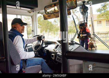 Retired Marine Corps Gunnery Sgt. Robert “Gunny” Enriquez, a bus driver ...