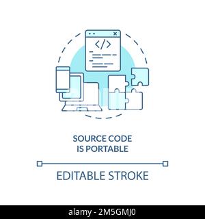 Procedural programming turquoise concept icon Stock Vector Image & Art - Alamy