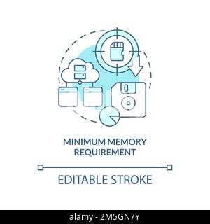 Minimum memory requirement concept icon Stock Vector Image & Art - Alamy