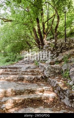 Stone Stairs Climbing to Ostrog Monastery, Montenegro Stock Photo - Alamy