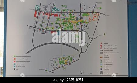 The Hängebahn H Bahn, suspension monorail at Dortmund Technical ...