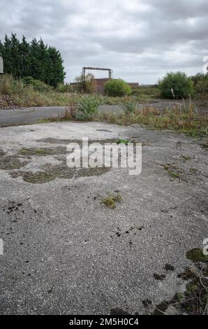 Contaminated site of former chemical factory and waste dump Stock Photo ...