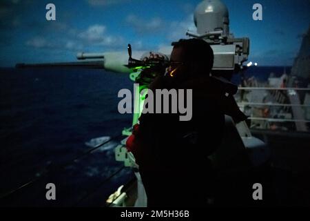 25 mm, Guided-Missile Destroyer, Gulf of Aden, Machine gun, mk 38, U.S ...