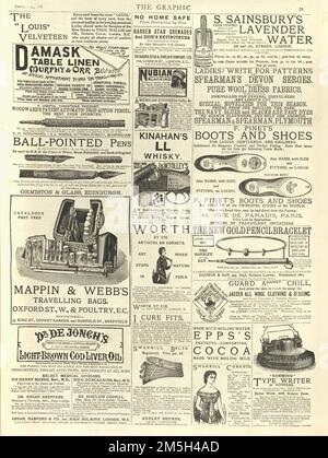 Victorian newspaper adverts, 1880s, 19th Century, Soap, Boots and shoes ...