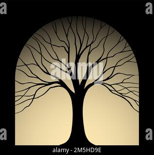 Halloween background vector design silhouette Stock Vector Image & Art ...