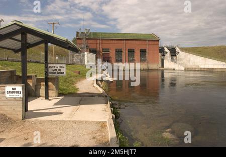 River Road Scenic Byway - Tailwater View of Loud Dam. The water path of ...