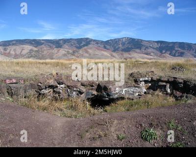 Pioneer Historic Byway - Entrance to Niter Ice Cave. In the summer ...