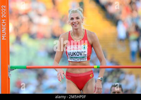 Marija Vukovic (Montenegro). High Jump Silver Medal. European ...