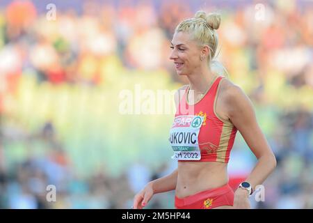 Marija Vukovic (Montenegro). High Jump Silver Medal. European ...