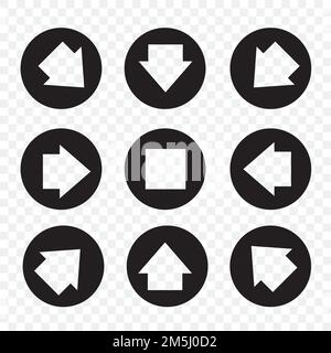 arrow sign directions icon background Stock Vector Image & Art - Alamy