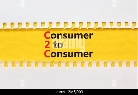 C2C consumer to consumer symbol. Concept words C2C consumer to consumer ...