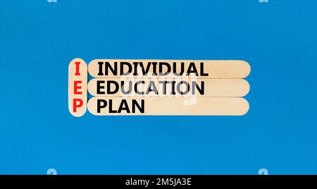 IEP individual education plan symbol. Concept words IEP individual ...
