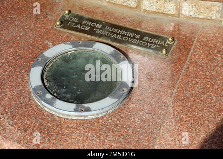 Alexander Pushkin monument at Asmara in Eritrea Stock Photo - Alamy