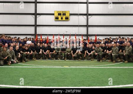 A U.S. Marine Corps poolee with Recruiting Substation Nampa, Recruiting Station Salt Lake City ...