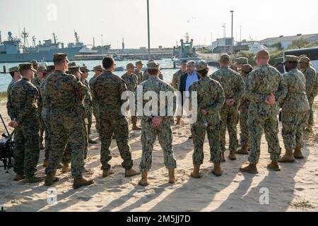 NAVAL STATION ROTA, Spain (Mar. 19, 2022)- Secretary of the Navy Carlos ...
