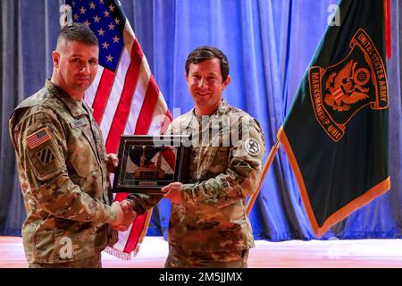 Sgt. 1st Class Daniel Horner poses for a photo during an awards ...