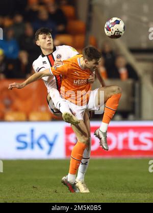Blackpool, England, 29th December 2022. James McAtee of Sheffield Utd ...