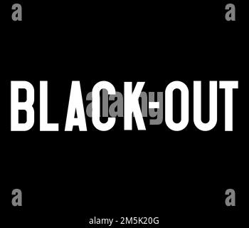 Blackout - electrical power outage. Electricity and failure of eletric ...