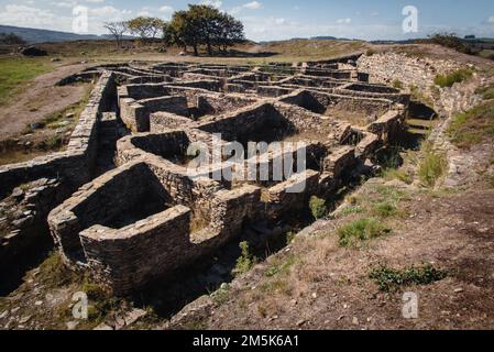 Ruins of ancient Celtic village in Santa Tecla - Galicia, Spain Stock ...