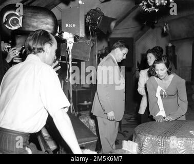 Michele Morgan, on-set of the Film, "The Proud and the Beautiful" (aka ...