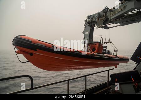 Launching a Rigid Hulled Inflatable Boat (RHIB) from a heated ...