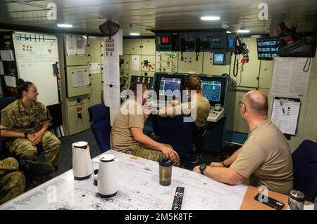 Onboard the Royal Danish Navy's patrol ship HDMS Triton during ...