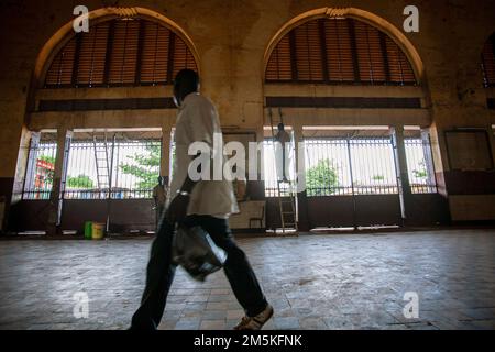 MALI, Bamako , central railway station built during french colonial ...