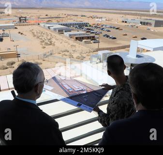 OICC China Lake’s Operations Officer Commander Nathan Hardy being ...